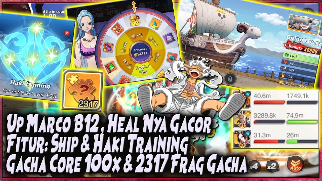 100x GACHA + 2300Frag | UP MARCO B12 | FITUR: SHIP & HAKI TRAINING 🔥 ...