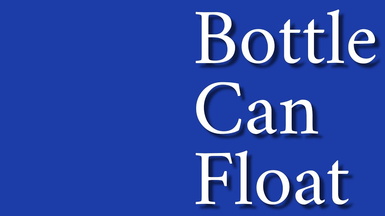 【Bottle Can Float】缶が川を流れるのを見るゲームらしい【まったり】 - YouTube