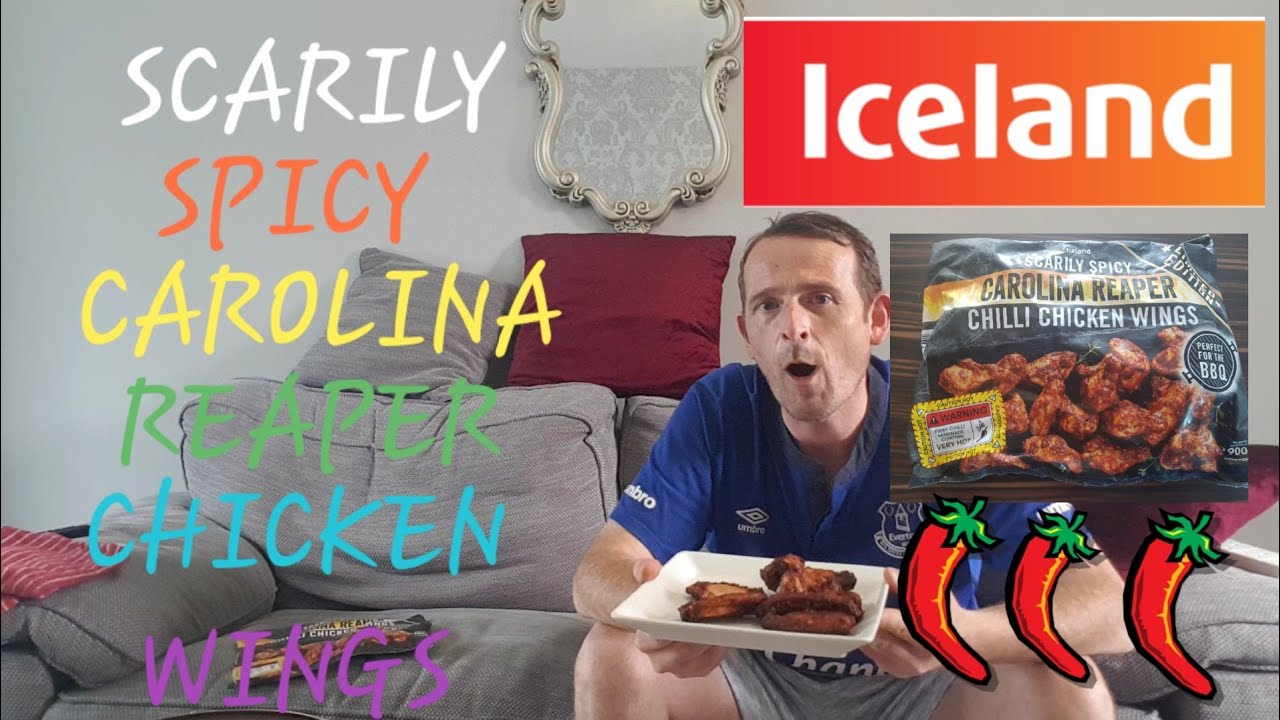 Iceland Scarily Spicy Carolina Reaper Chicken Wings - YouTube