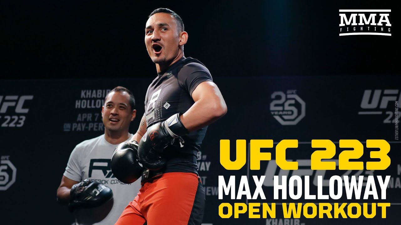 UFC 223: Max Holloway Open Workout - MMA Fighting - YouTube