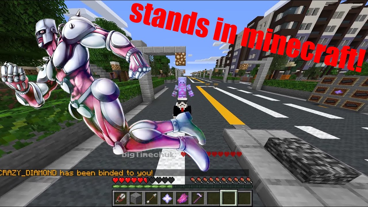 Jojo stands in minecraft | Crazy Diamond | JoJoCraft - YouTube