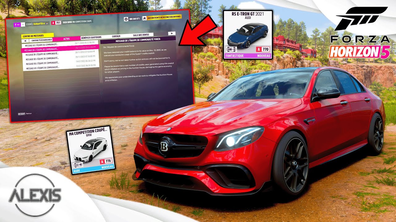 FORZA HORIZON 5 : CRÉDITS RETIRÉS ?! BANS ?! VOITURES CADEAUX ?! GLITCH ...