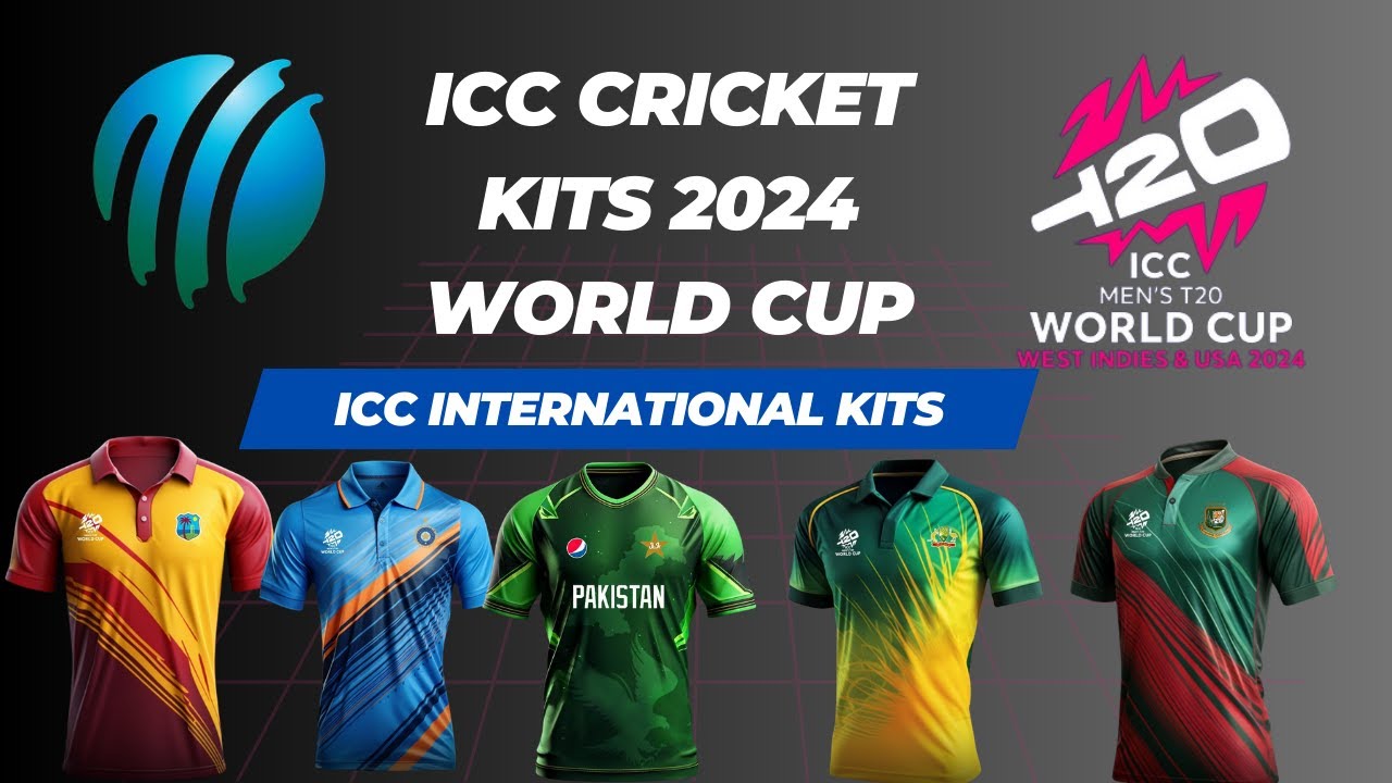 ICC T20 Cricket Kits All Teams 2024 | T20 Cricket World Cup New Jersy ...