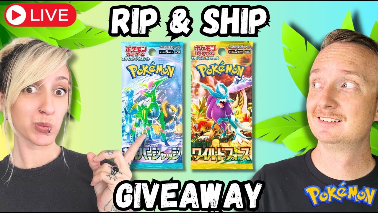 *CYBER JUDGE AND WILD FORCE* RIP & SHIP!! GIVEAWAY!! Pokemon Opening ...