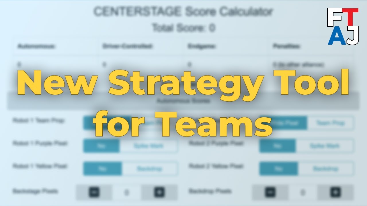 Scoring Calculator for FIRST Tech Challenge - YouTube
