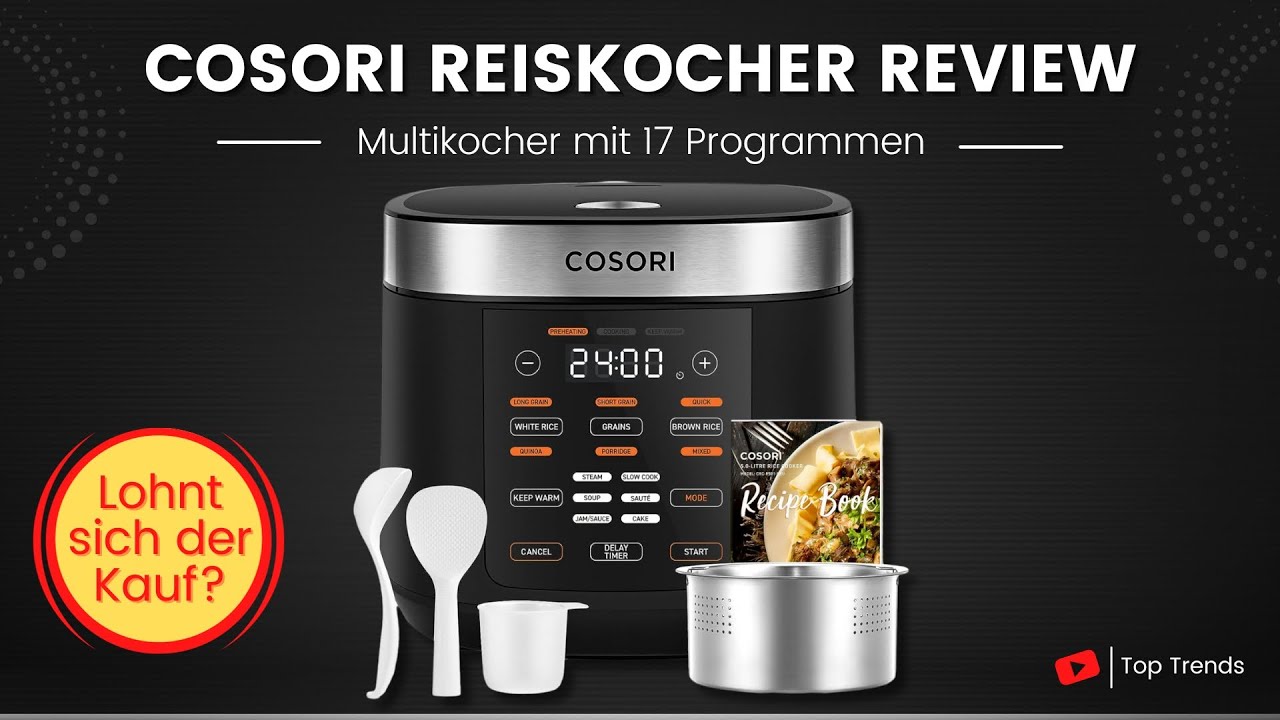 COSORI Reiskocher - Multikocher mit 17 Programmen Review - YouTube