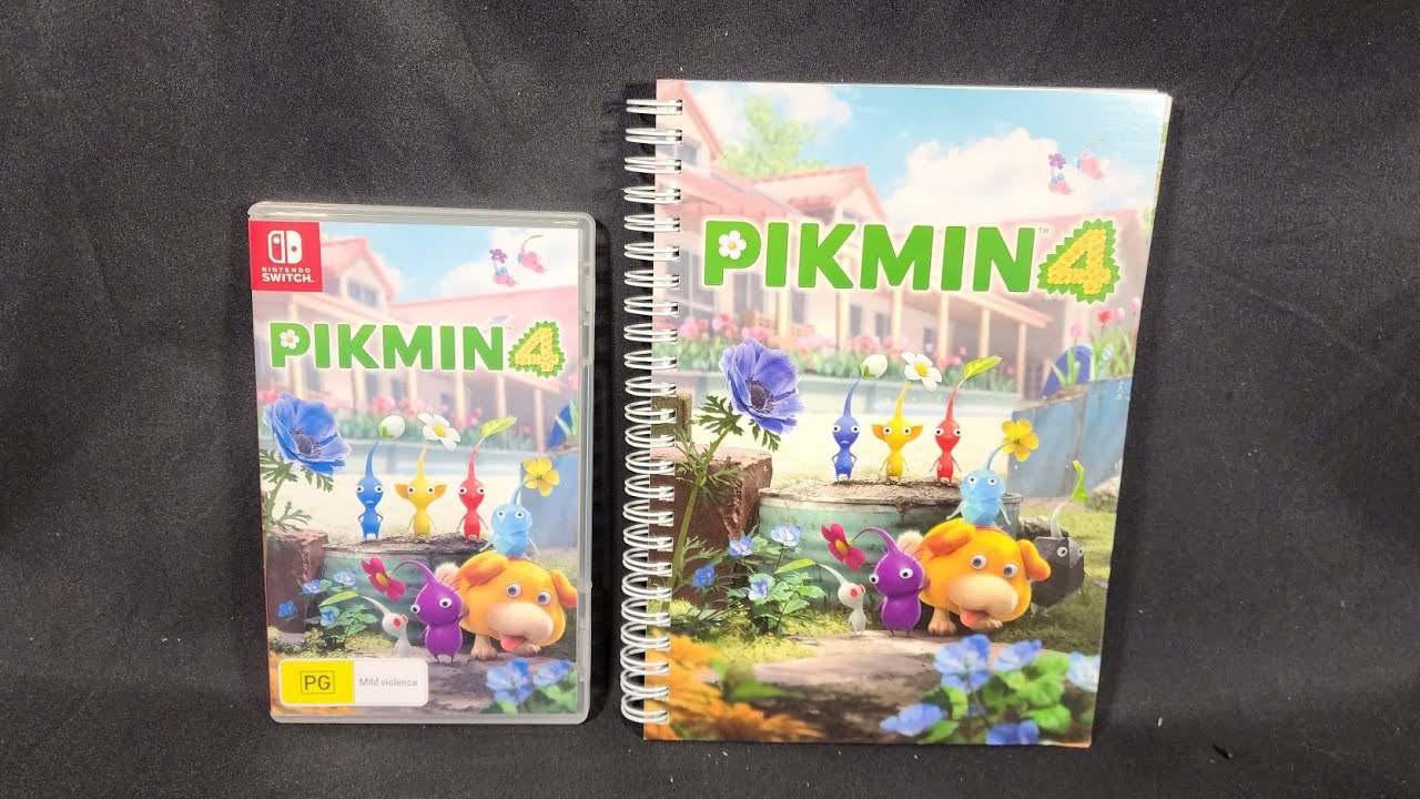 Unboxing: Pikmin 4 + Preorder Bonus A5 Notebook for Nintendo Switch ...