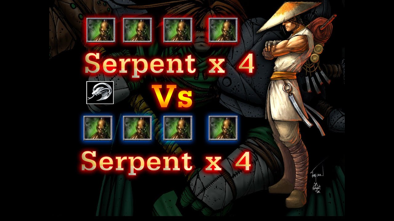 Battle Realms - 4 Serpent vs 4 Serpent All Build Necromancer and Ai ...