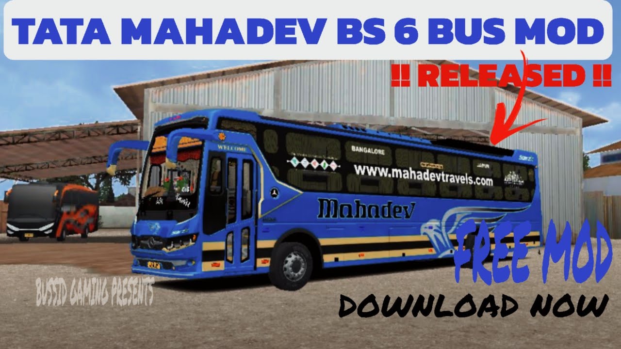 🤩 RELEASED Tata Mahadev TRAVELS BS-6 Bus Mod for BUSSID | Best Indian ...