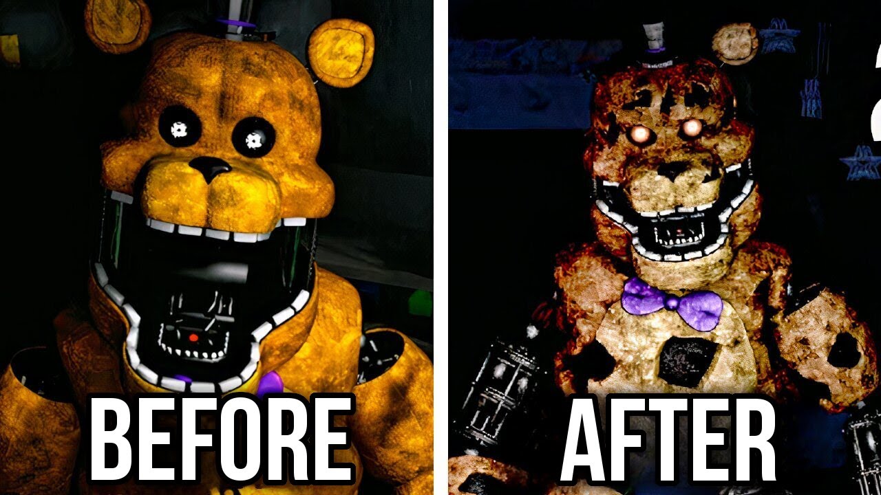 THIS VERSION OF FNAF 2 HAS WITHERED FREDBEAR AND SPRINGBONNIE / A ...