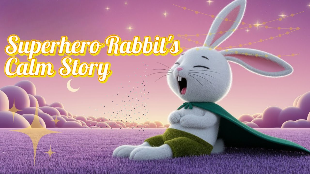 Superhero Rabbit's Calm Bedtime Story 🐰 | Soothing Sleep Story for Kids ...
