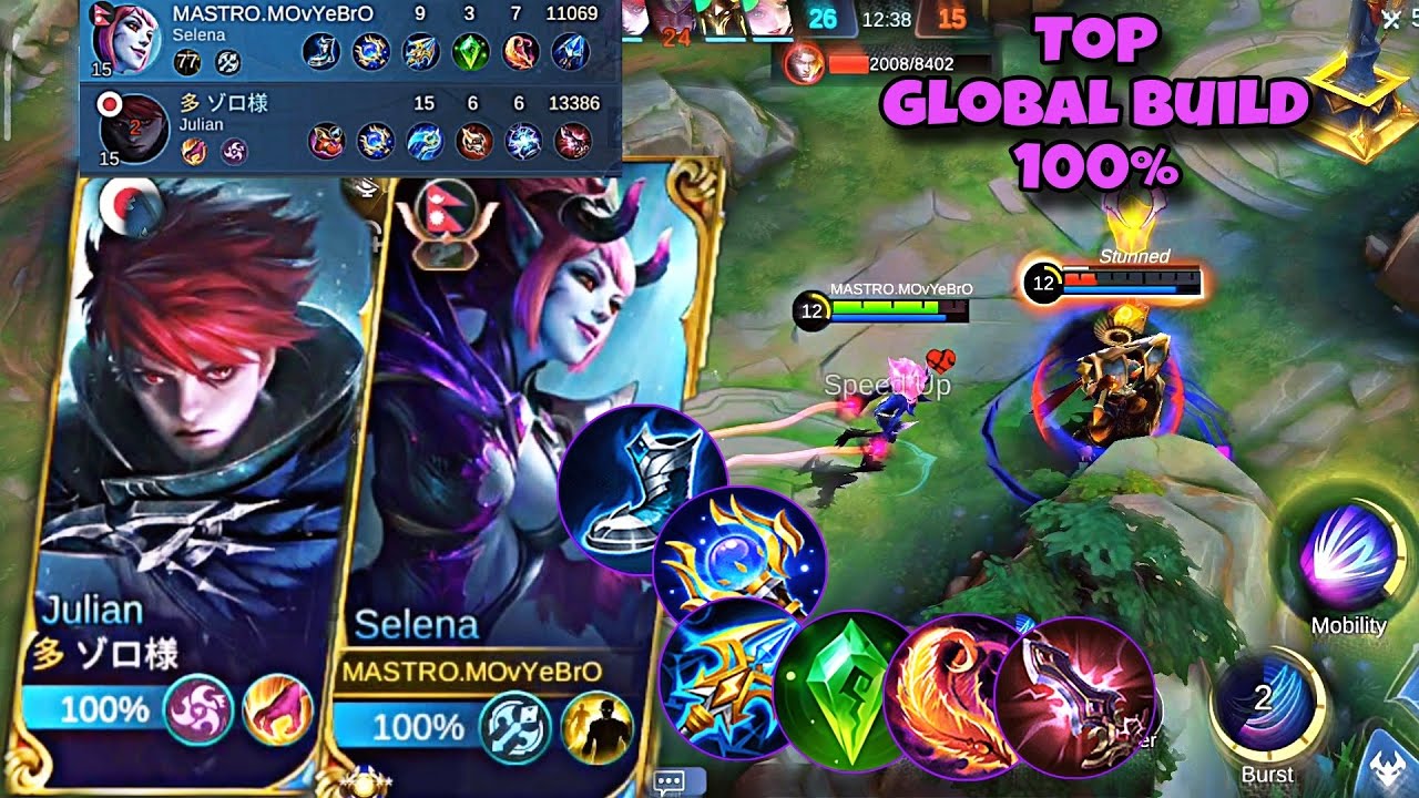 #MLBB ! SELENA PRO GAMEPLAY 🥰🎮 TOP GLOBAL BUILD 100% WORK...#gaming # ...