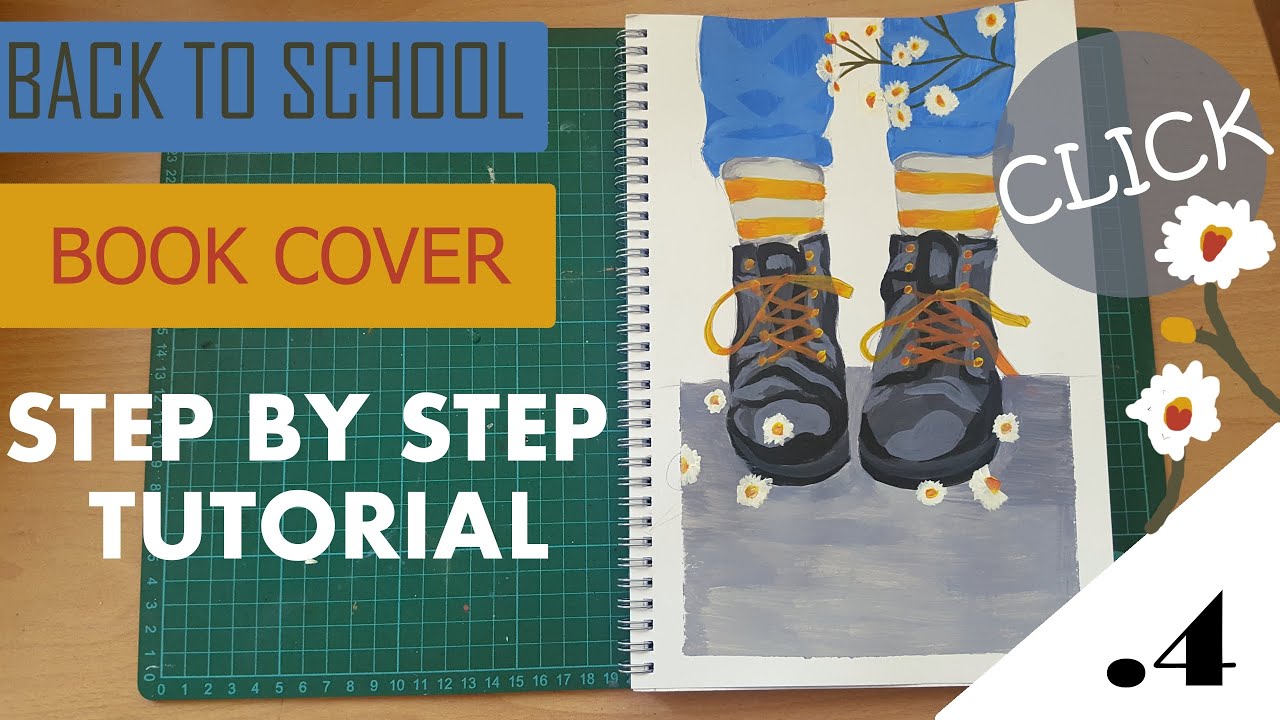 [BACK TO SCHOOL]Book Cover Customizing TUTORIAL (.4) - YouTube