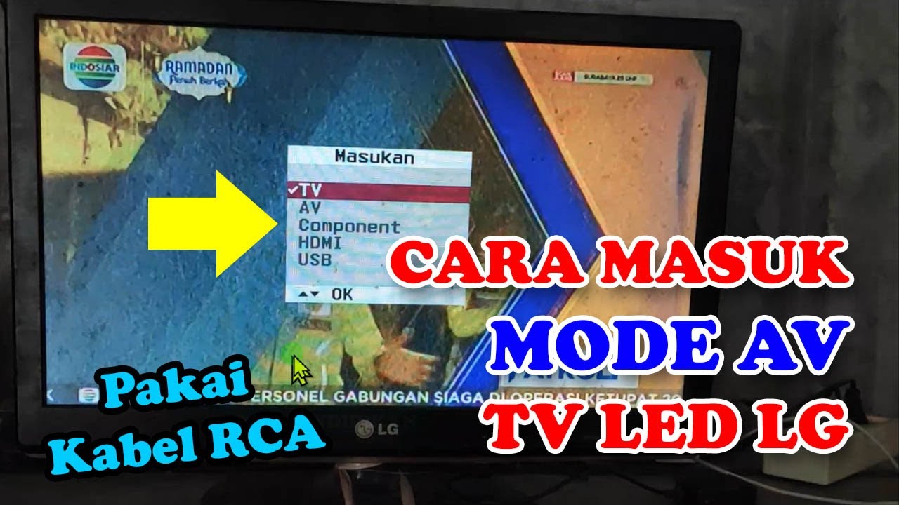 Cara Masuk Mode AV TV LED LG - YouTube