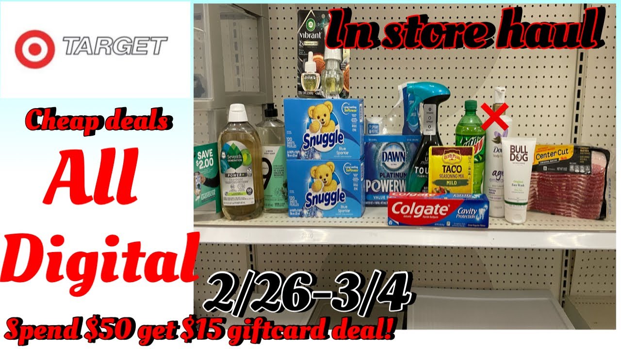Target coupon haul! All digital deals! Cheap deals! 2/26-3/4 - YouTube