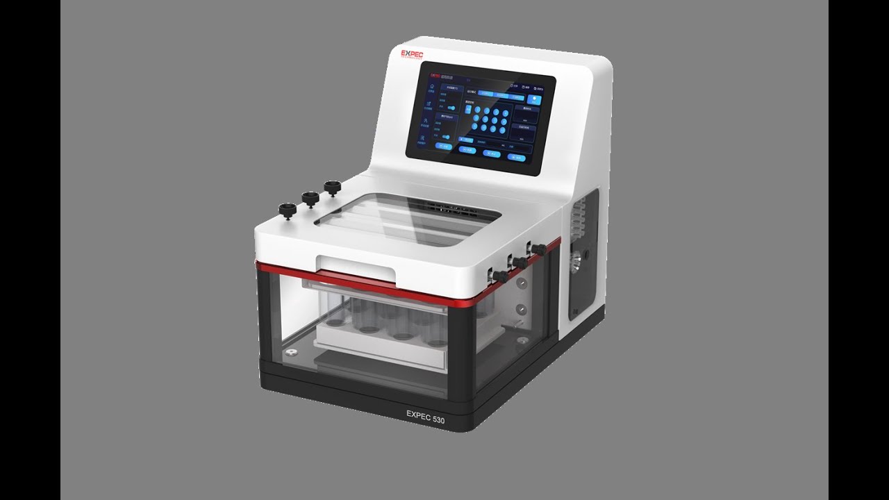 EXPEC 530 Automatic Constant Volume Parallel Concentrator - YouTube