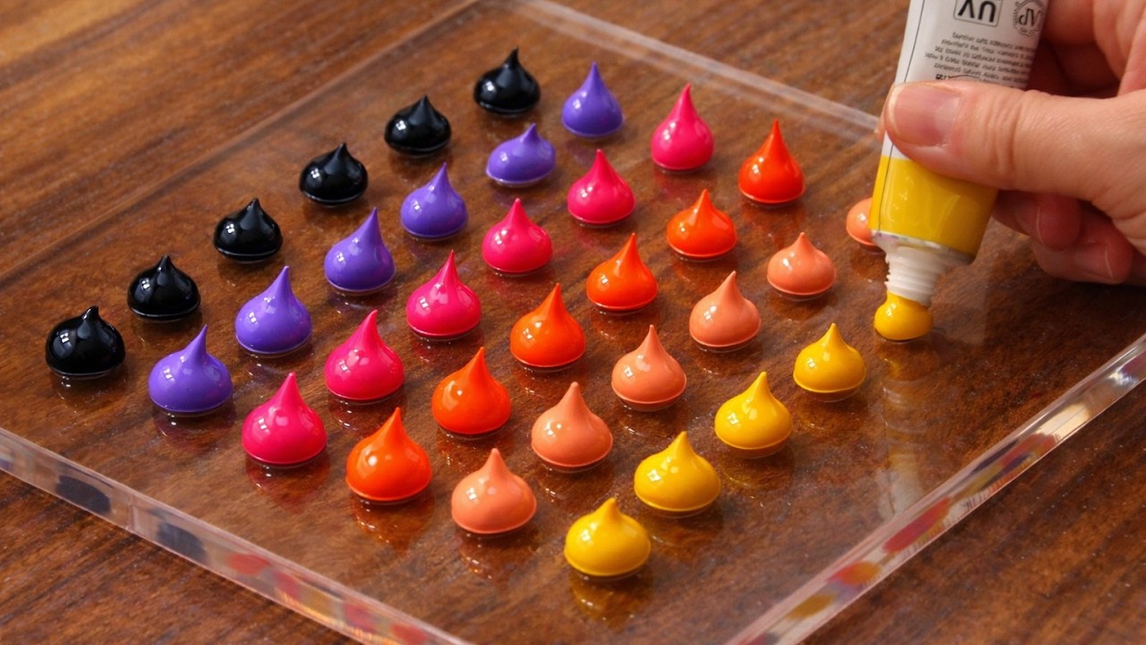 How to Acrylic Painting Landscape on Clear Acrylic #772｜The alley in ...