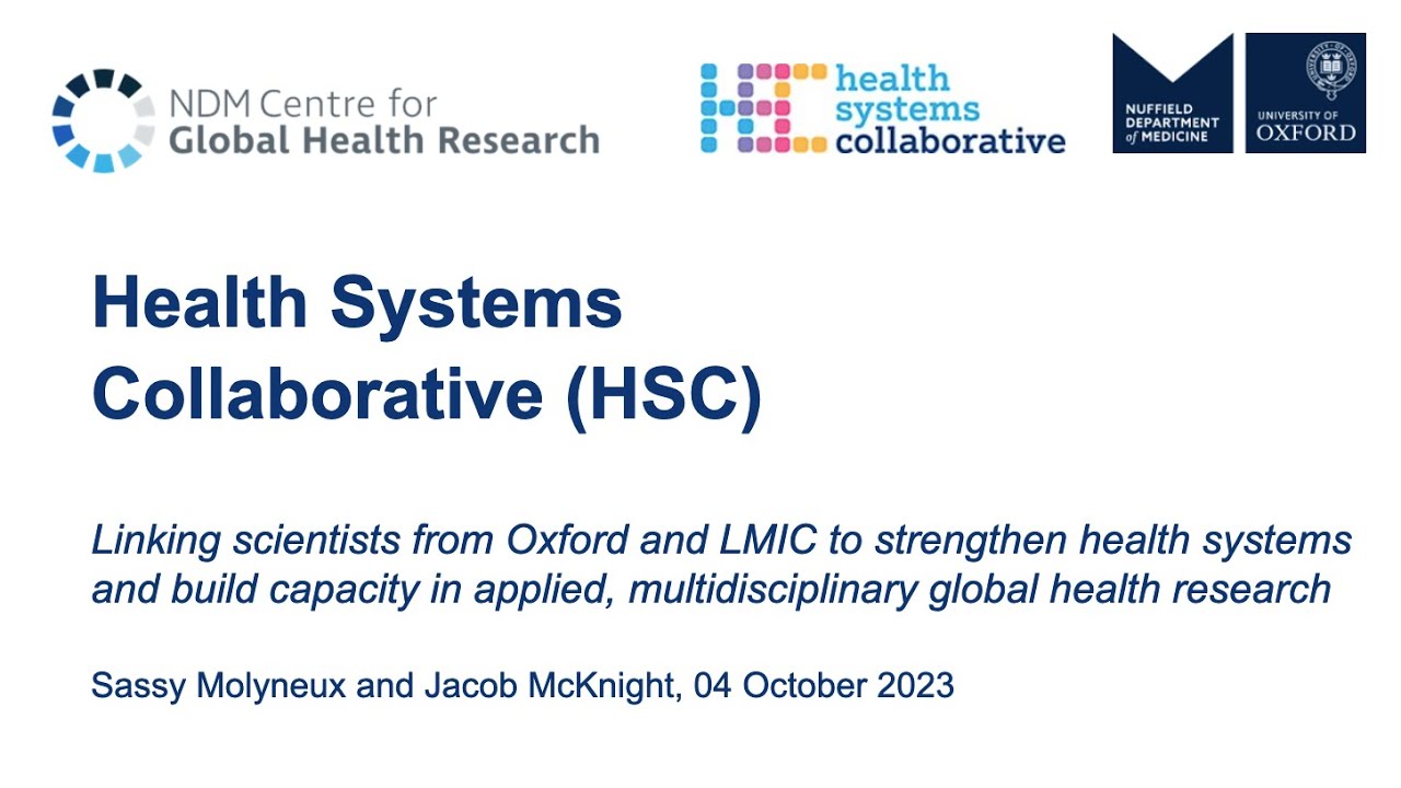 Health Systems Collaborative - YouTube