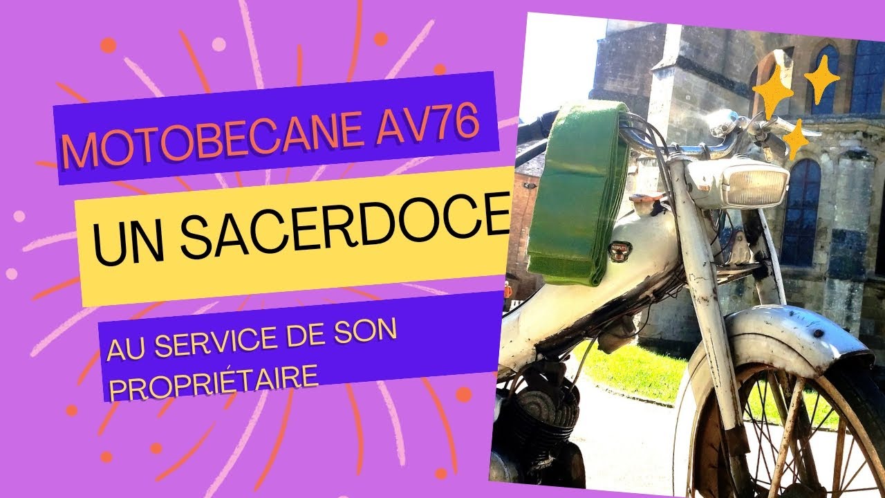 Motobecane av76 mobylette collection véhicule ancien mob Peugeot Solex ...