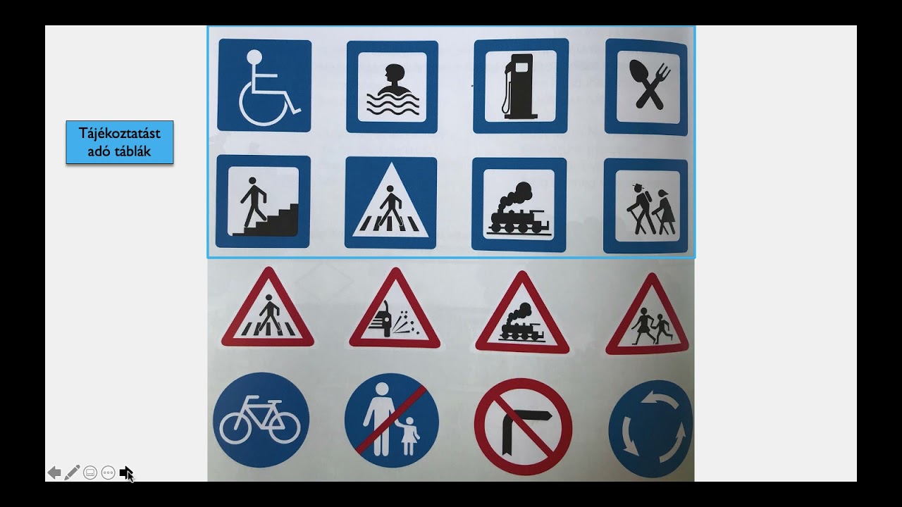 Rajz óra Jelek, piktogramok - YouTube
