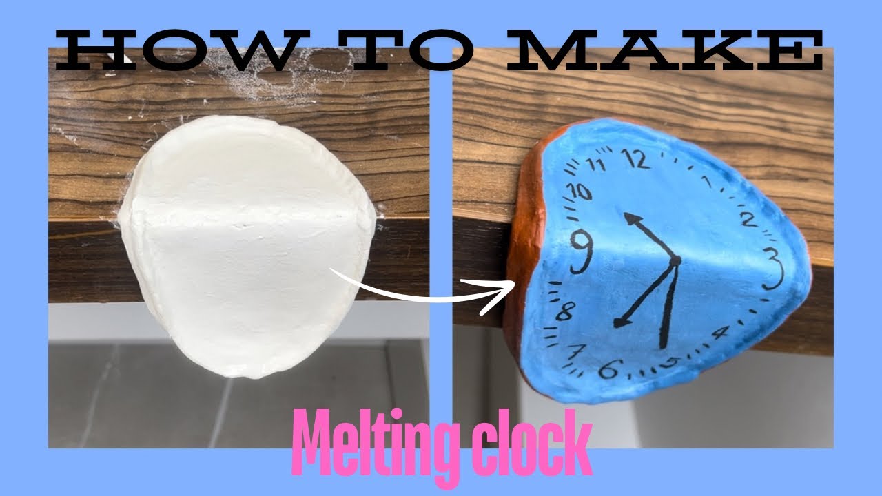 Salvador Dali inspired clay clock | DIY clay art | Relógio derretido DE ...
