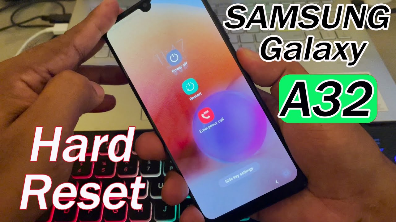 Samsung Galaxy A32 Hard Reset - YouTube