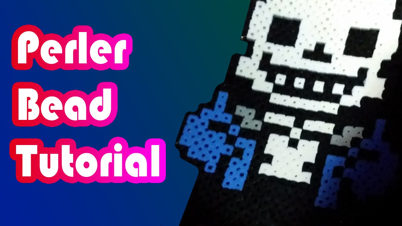 Undertale Sans Perler Bead Tutorial - YouTube