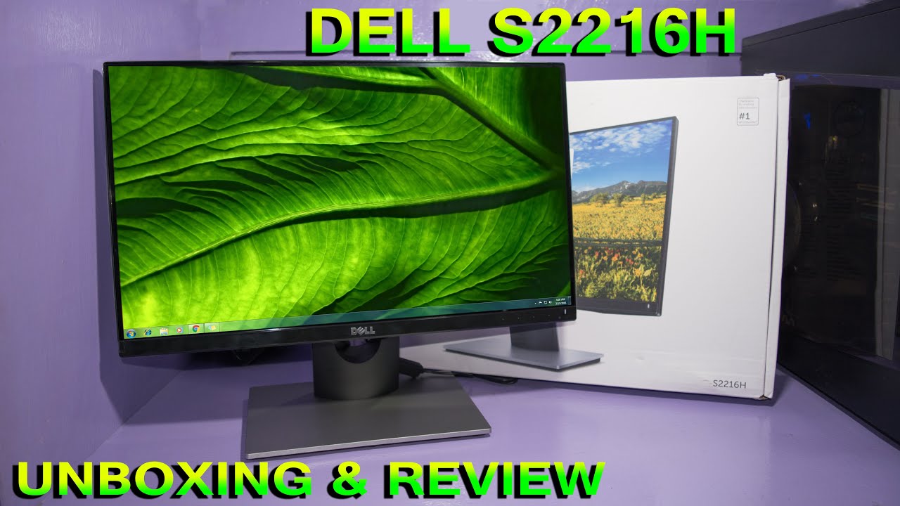 Dell S2216H Monitor Unboxing & Review - YouTube
