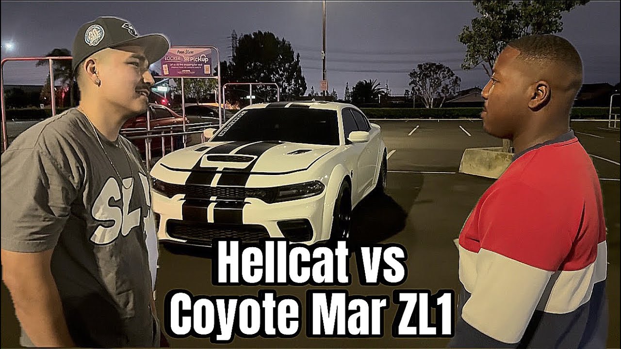 Coyote Mar ZL1 vs Hellcat In Mexico #hellcat #chevy #mopar - YouTube