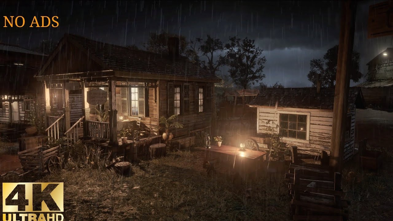 Wild West Rain for Sleep 🌧️🔫 Rain on Tin Roof | 10 Hours No Ads | ASMR ...