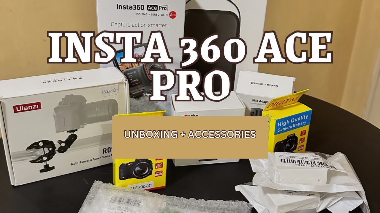 Insta 360 Ace Pro UNBOXING + Accessories - YouTube