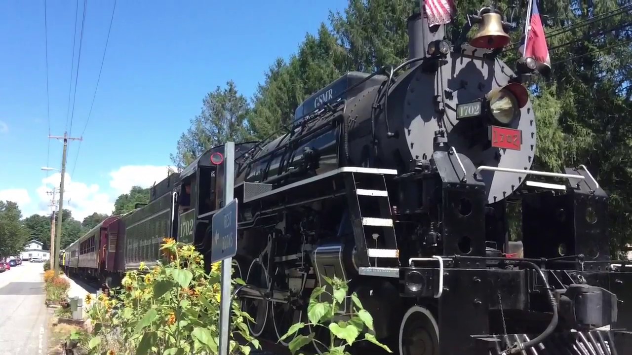 Great Smoky Mountains Railroad #1702 7-26-18 (A Day on The Murphy ...