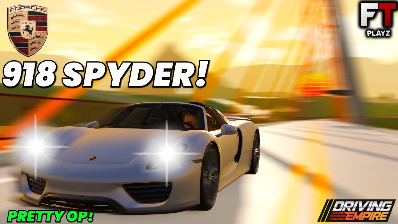 THIS Porsche 918 Spyder Is PRETTY OP In Roblox Driving Empire! - YouTube