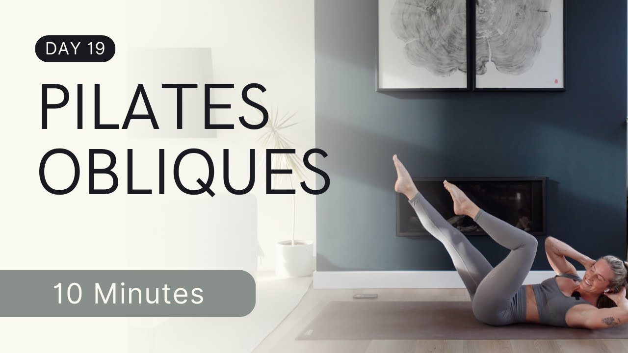 10 Minute Pilates Obliques Workout | Everyday Core | 30 Day Challenge ...