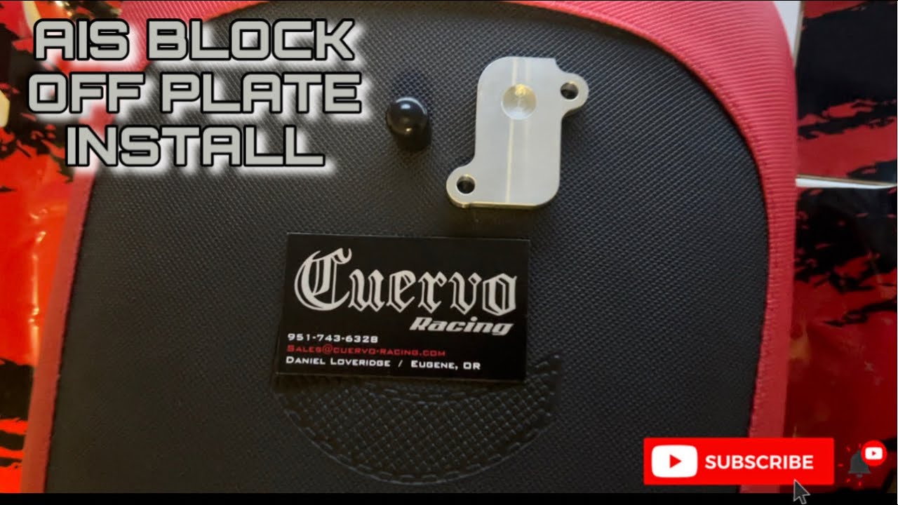 How to install AIS block off plate from CuervoAtv - YouTube