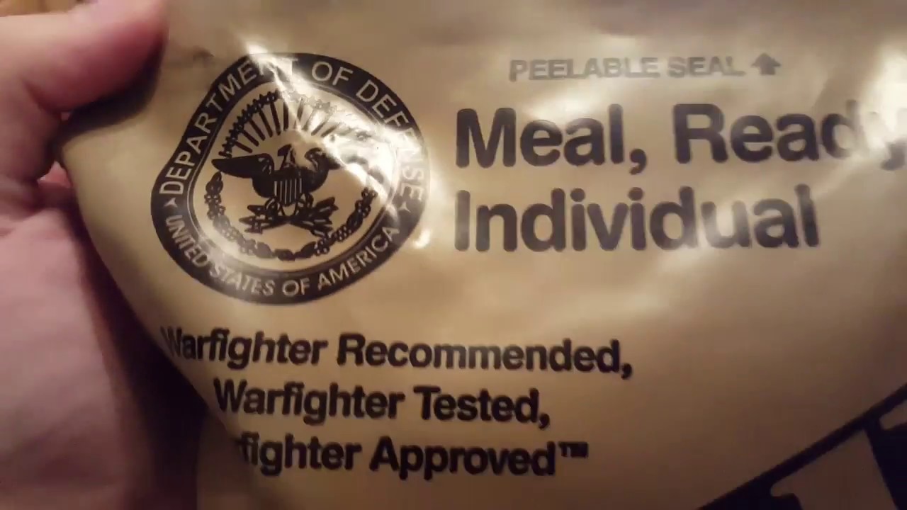 MRE Taste Testing: Menu 16 Pork Rib - YouTube