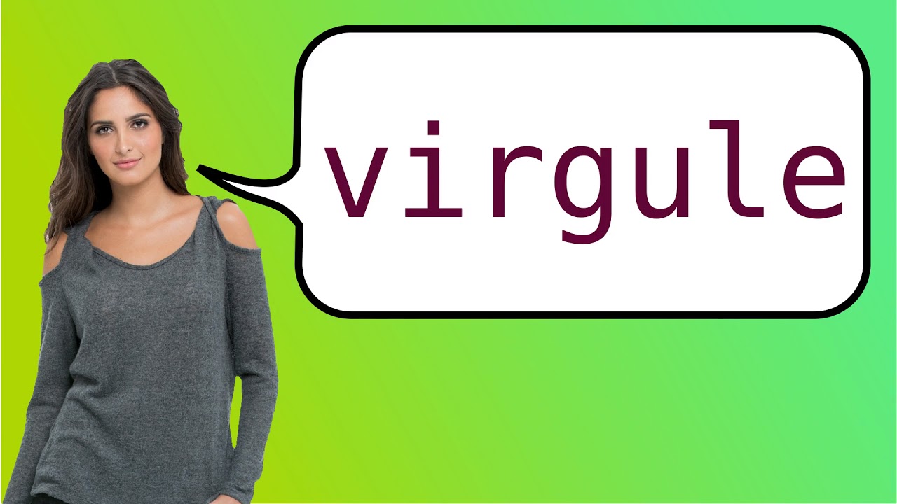 How to say 'comma' in French? - YouTube