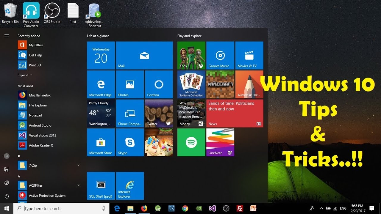 Windows 10 - Tips and Tricks.. - YouTube
