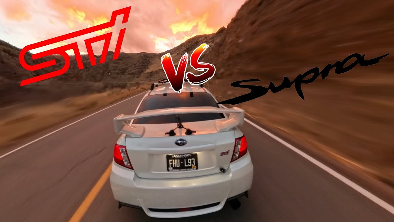 Subaru STI vs Supra Canyon Run! Binaural Audio - YouTube