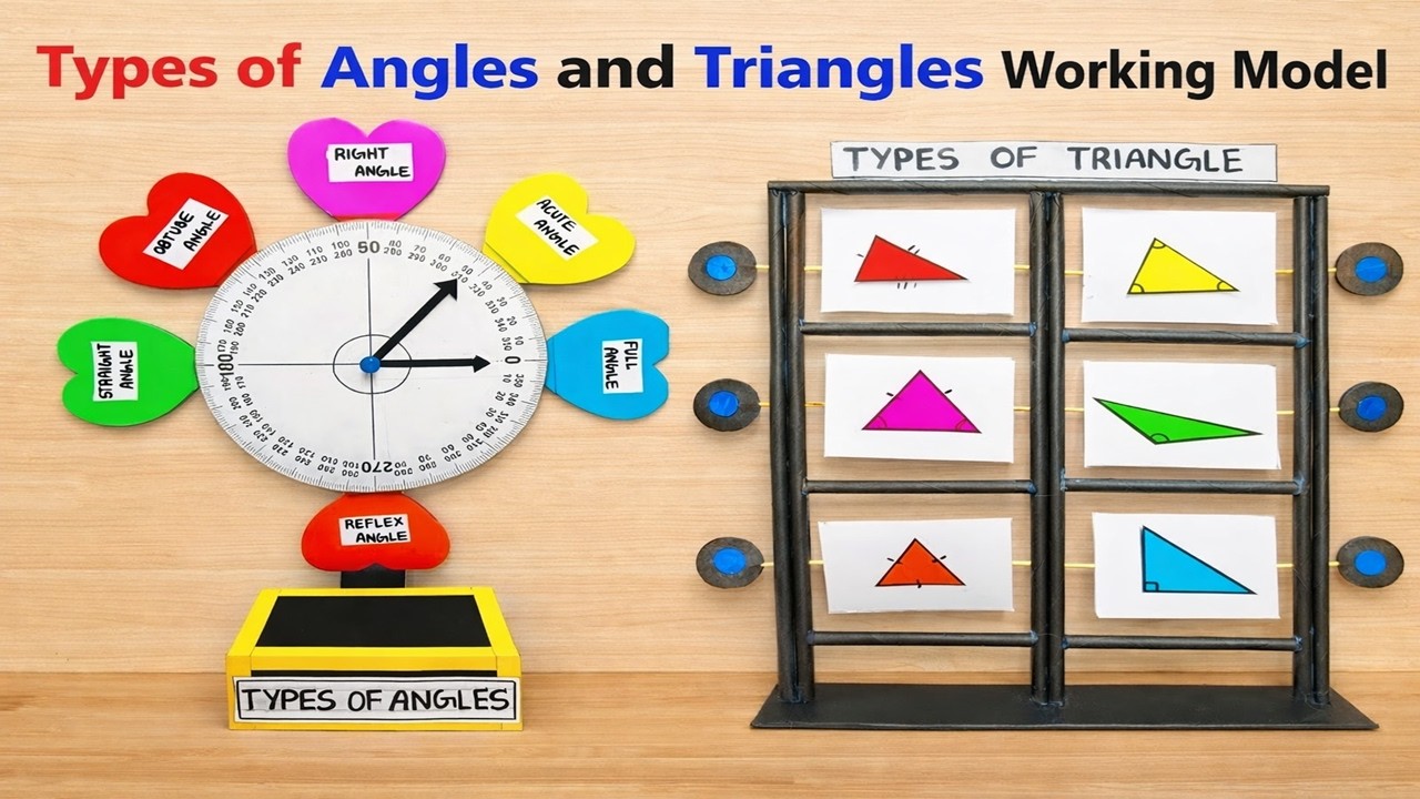 types of angles working model - new designs - maths project - tlm ...