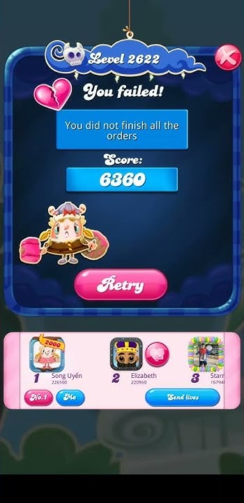 Candy Crush Saga Game Over No More Possible Switches ? potaitit - YouTube