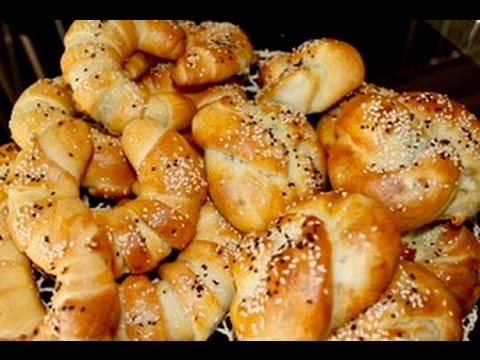 Homemade Turkish Pogaca / POĞAÇA TARIFI, Feta and Parsley filled - YouTube