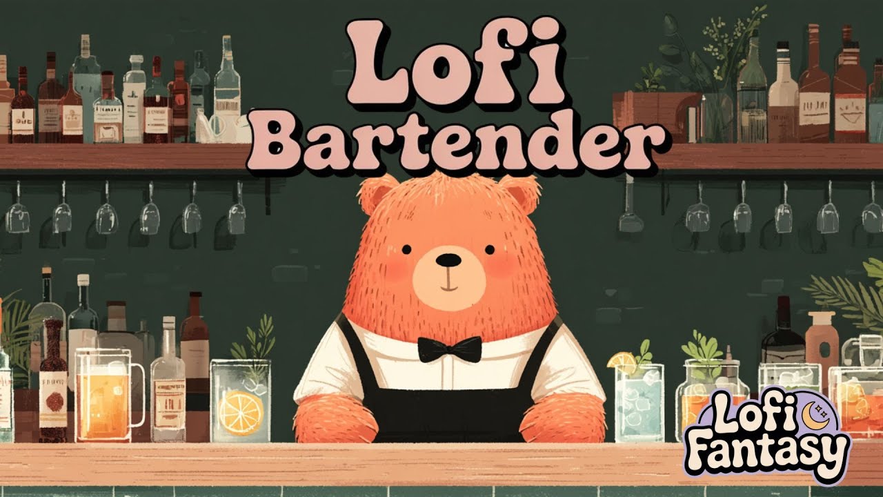 10 Hours Study Music with Bartender Bear | Lo-Fi Jazz Relaxing & Chill ...