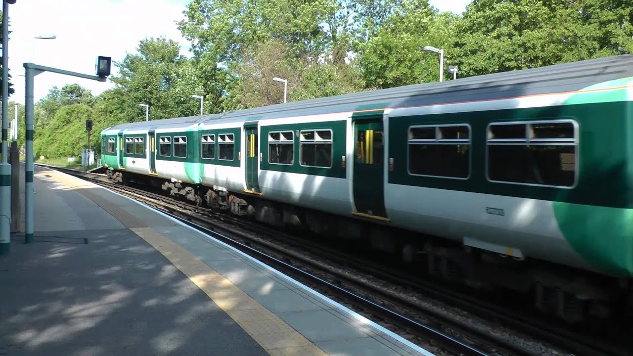Coulsdon Town Station + 377207 At South Croydon On A Milton Keynes ...