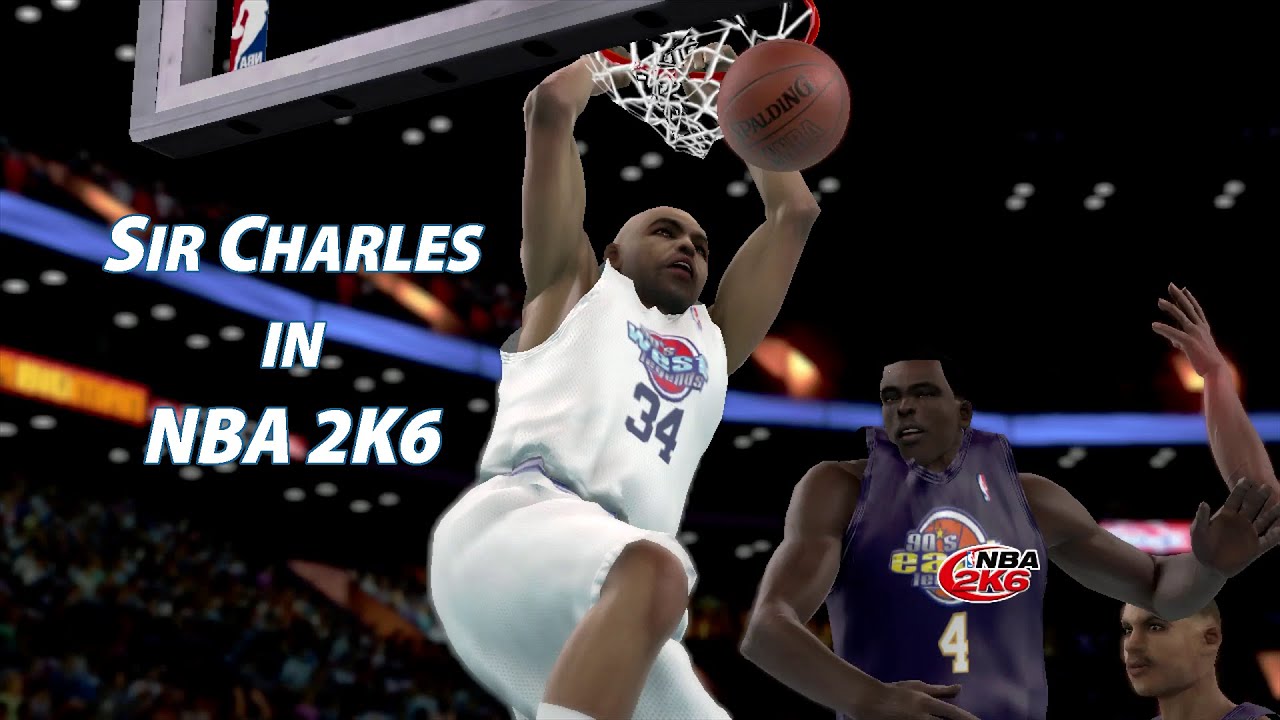Charles Barkley in NBA 2K6 - 90s West vs. 90s East - YouTube