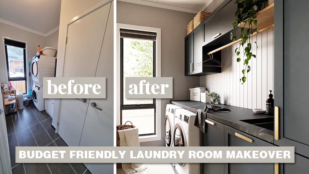 Budget Friendly Laundry Makeover Before & After | redone - YouTube