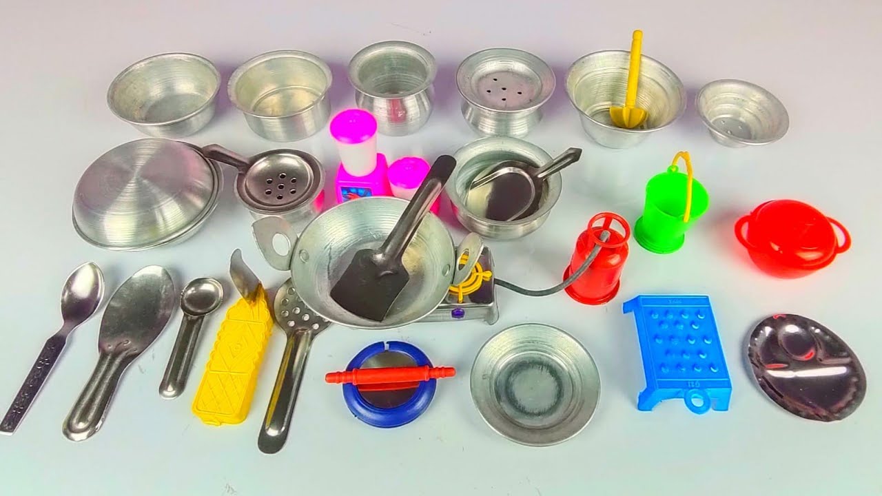 Diy unboxing Amazing mini clay kitchen set @mini clay - YouTube