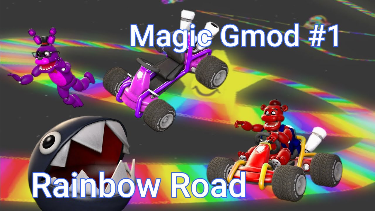 Mario Kart Rainbow Road Race!!! Magic Gmod #1 - YouTube