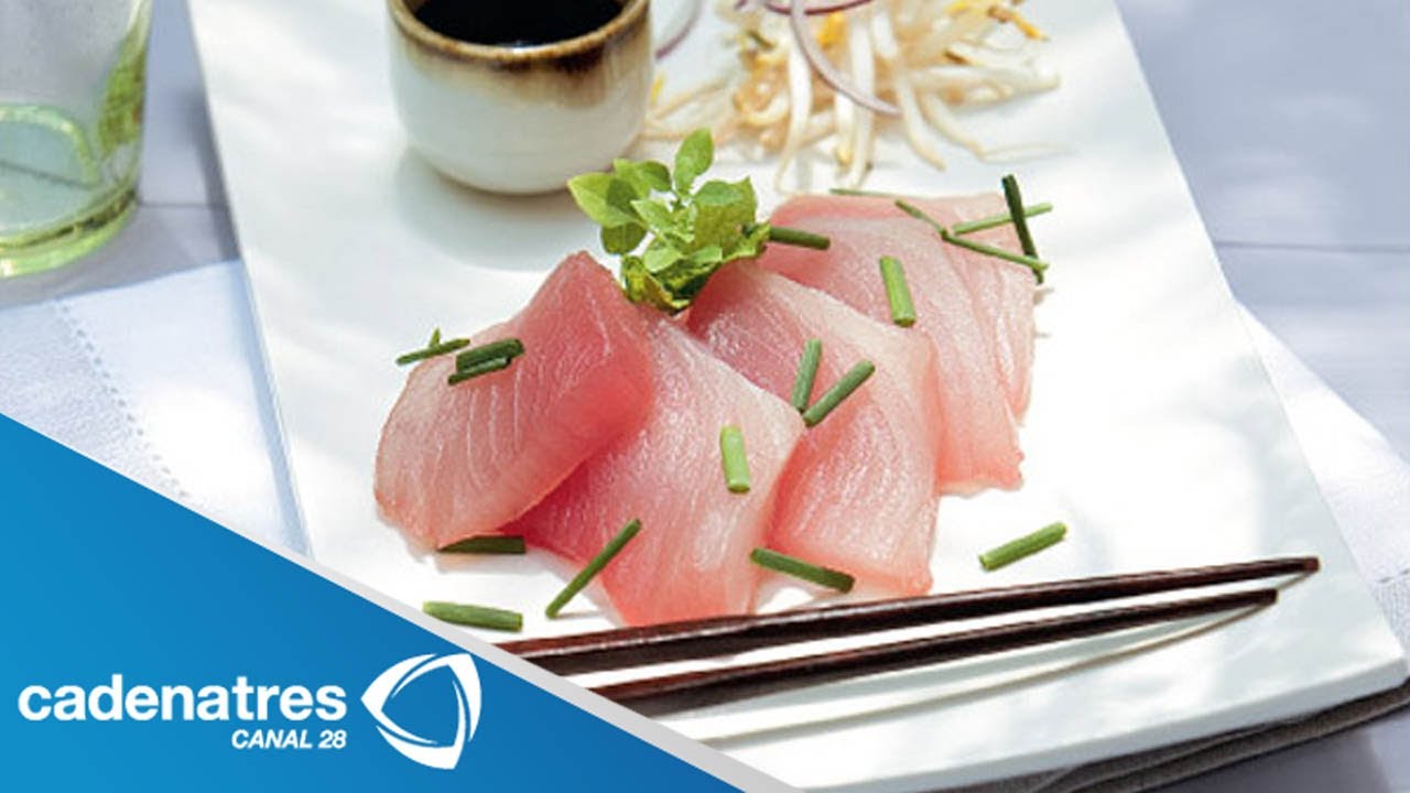 Receta de Sashimi de Atún con Salsa Ponzu / Cómo preparar Sashimi de ...