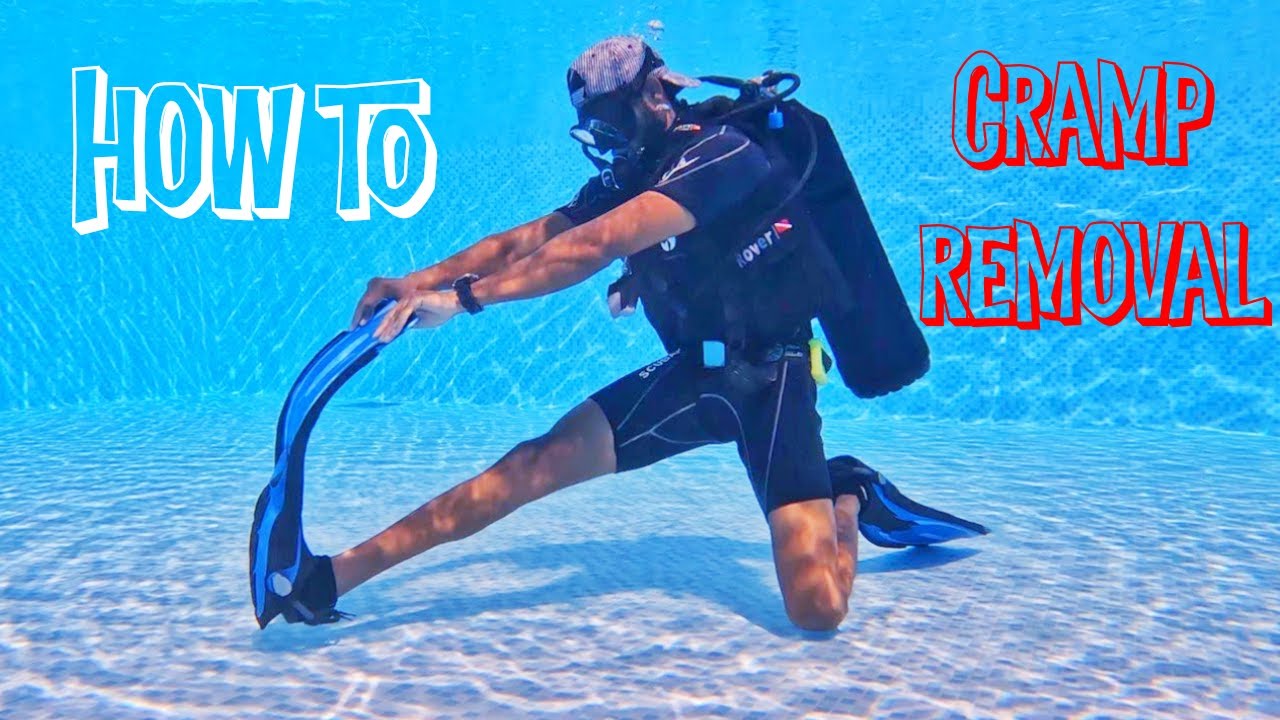 Padi How to series...cramp removal underwater سلسلة مهارات تعليم الغوص ...